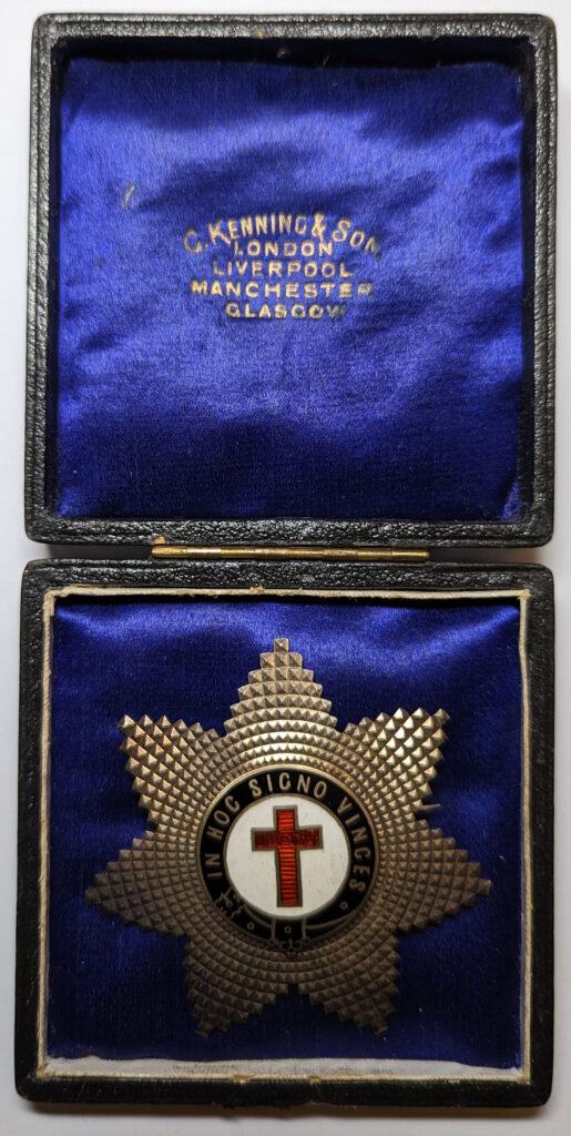Knights Templar 1906 Large Knights Star by G. Kenning and Son ...